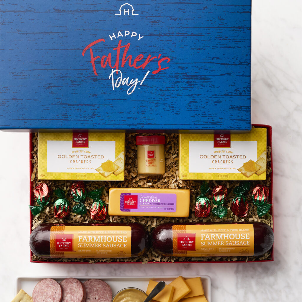 Happy Father's Day: Cheese & Meat Gift Box • Abundance Gift Design